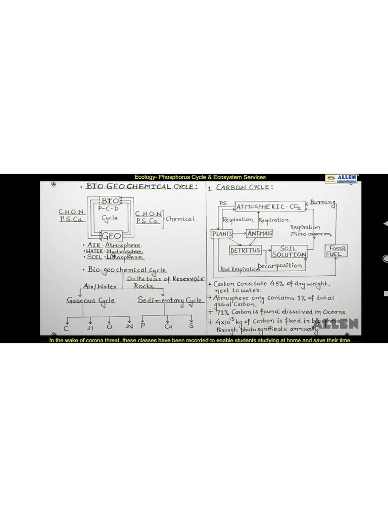 Bio Geo Chemical Cycle and Ecosystem Services | PDF