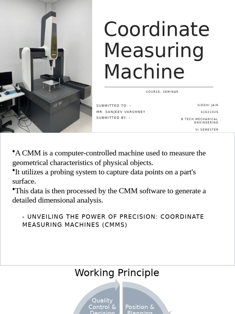 Coordinate Measuring Machine | PDF | Physical Sciences | Tools