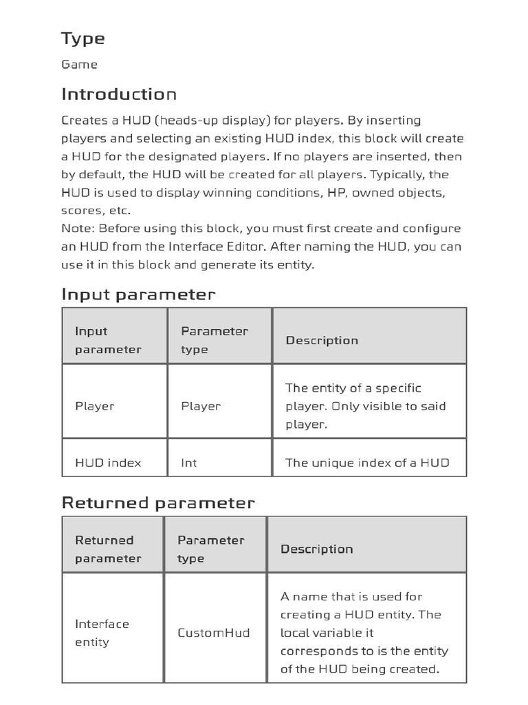 Create Custom HUD | PDF