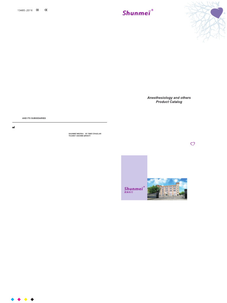 Shunmei Anesthesiology and Others Product Catalog A.6 0509 | PDF | Medical Equipment