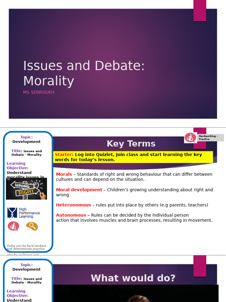 Issues and Debate - Morality | PDF | Morality | Cognitive Psychology