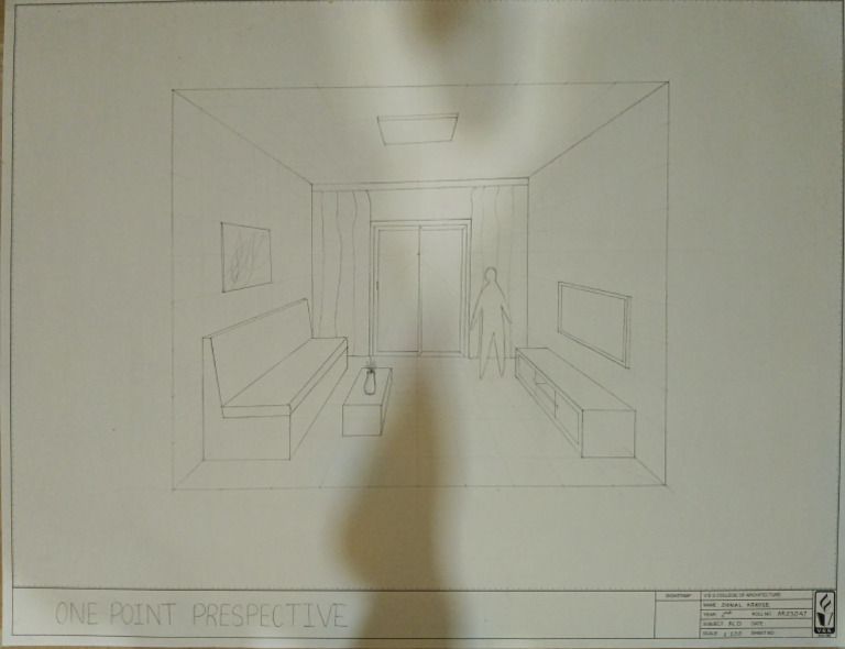One Point Perspective Project - VES College | PDF