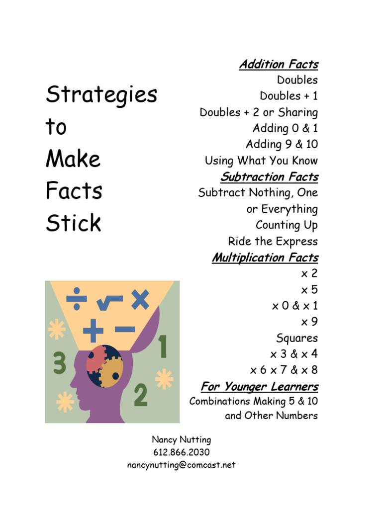 Strategies To Make Facts Stick - Key Pages | PDF | National Council Of ...