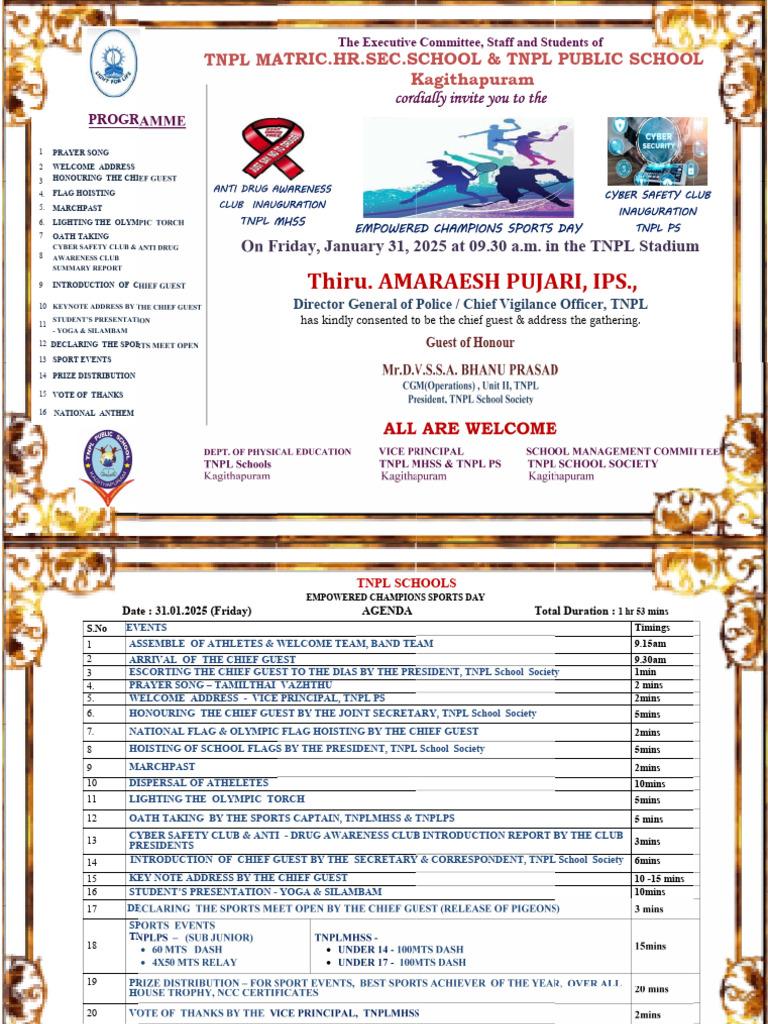 TNPL Sportsday 31jan2025final | PDF | Multi Sport Events | Olympic Games