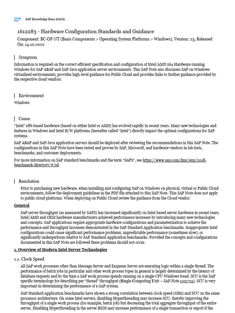 Hardware Configuration Standards and Guidance | PDF | Hyper V | Central ...