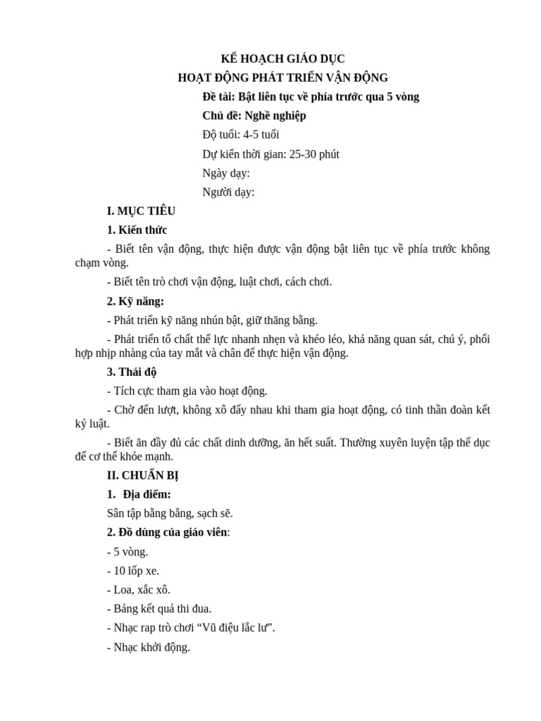 Nhóm 1 KHGD PTVĐ | PDF