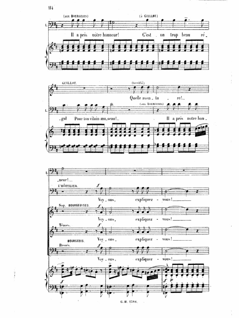 Massenet - Manon ActI (Etc) | PDF