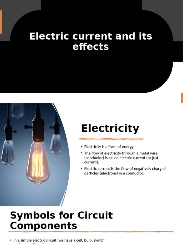 Electric current and its effects PPT 1 | PDF | Electric Current ...