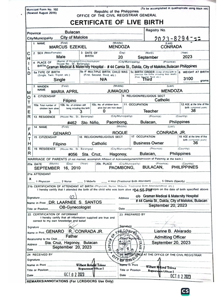 live-birth_receipt | PDF