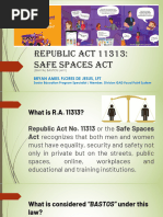 RA11313 Safe Spaces Act Presentation | PDF | Science & Mathematics