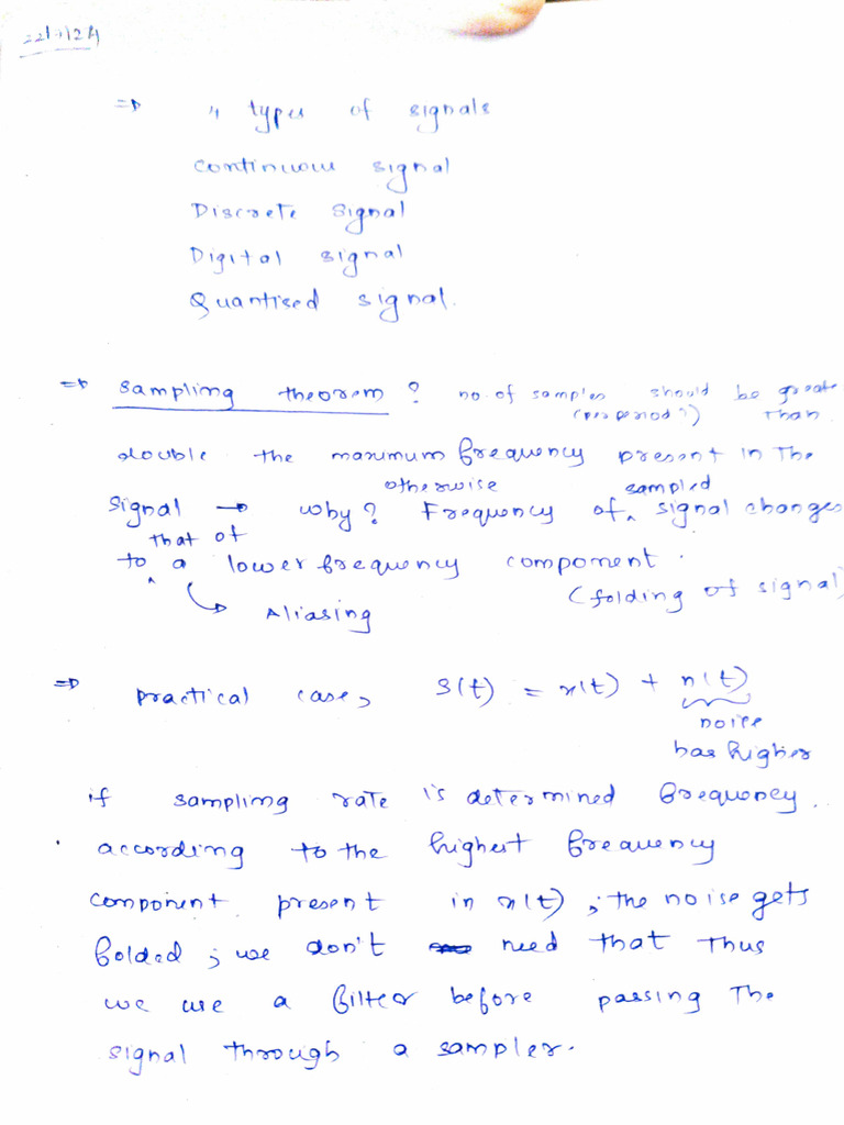 DSP Notes Till 14 August | PDF