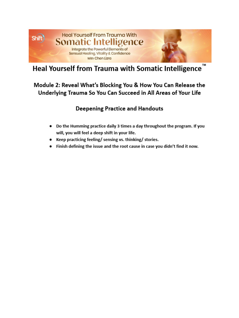 Module Two Deepening Practice | PDF