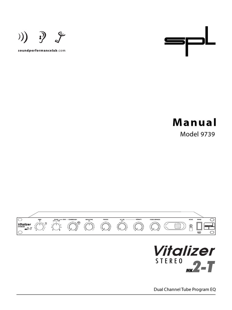 Stereo Vitalizer MK2-T Manual | PDF | Equalization (Audio) | Sound ...