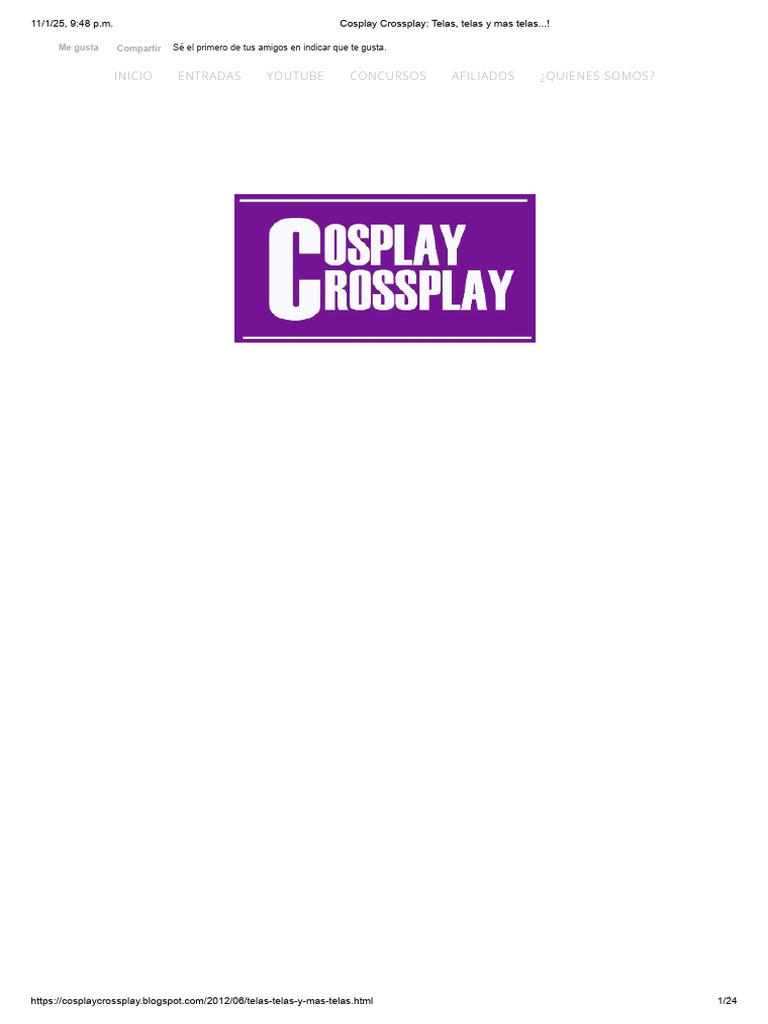 Cosplay Crossplay - Telas, Telas y Mas Telas... ! | PDF | Textiles | Moda