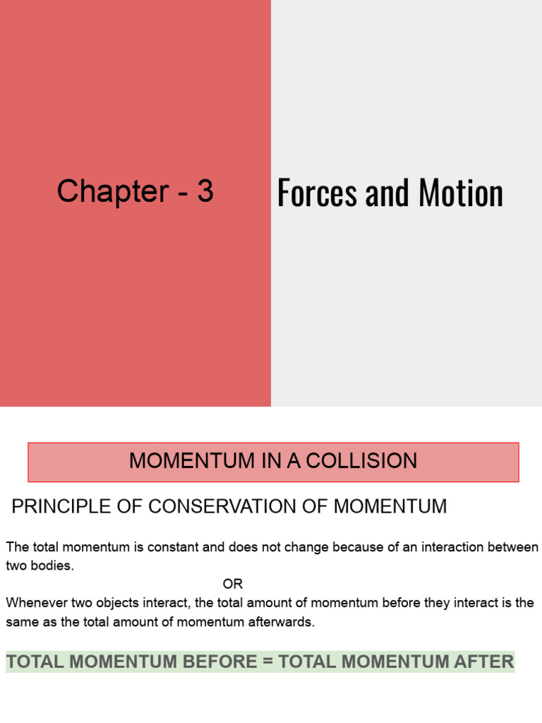 Chapter - 3_Forces and Motion_Vector Addition.pptx | PDF