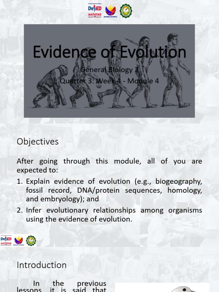 Gen-Bio-2-Quarter-1-Module-4-Evidence-of-Evolution | PDF | Homology ...