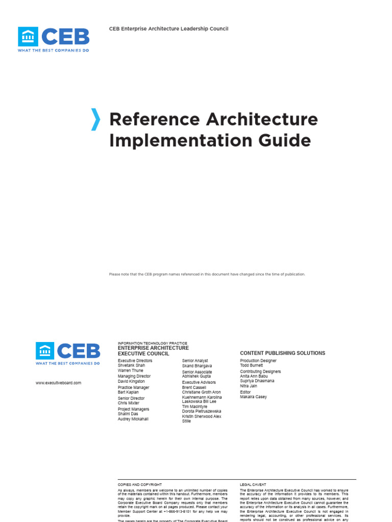 Reference Architecture Implementation Guide | PDF | Computing ...