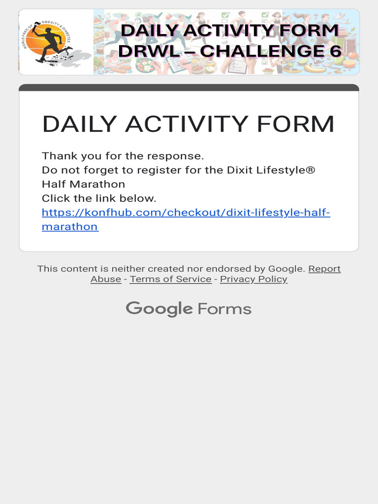 Daily Activity Form | PDF