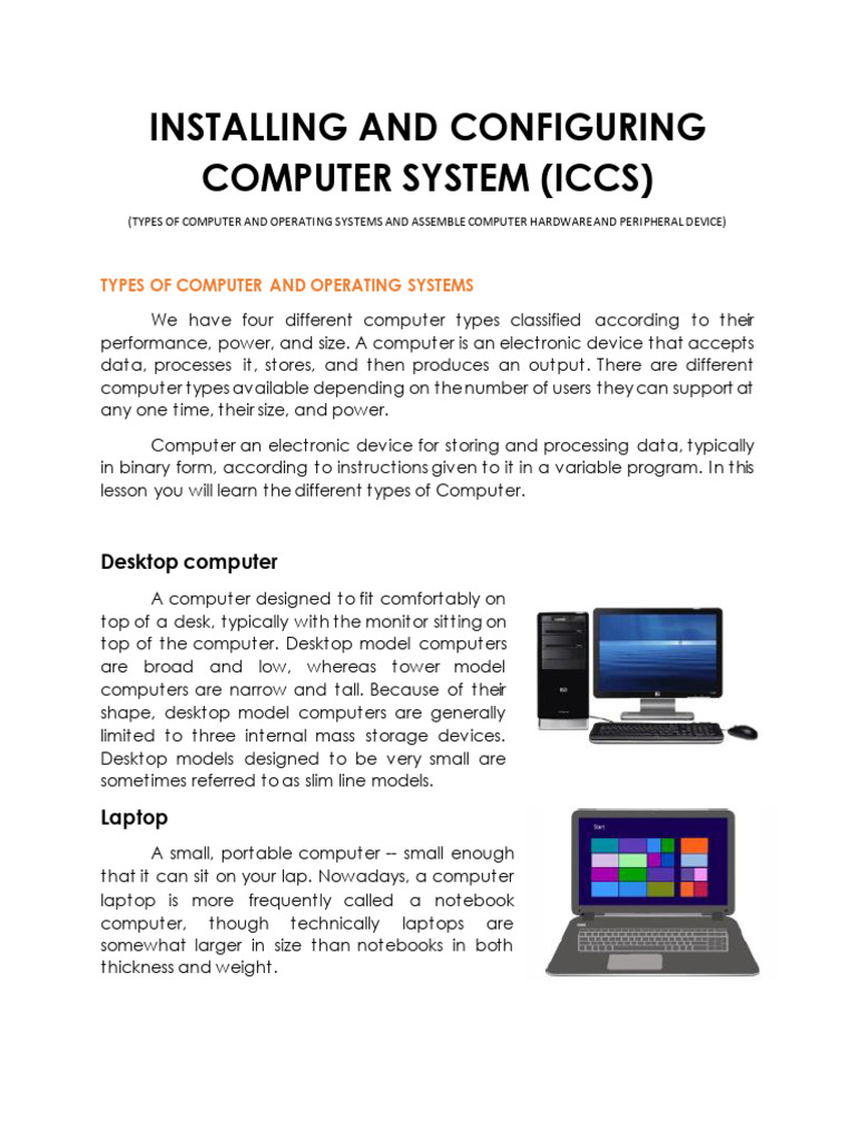 Css Installing And Configuring Computer System Pdf Operating System Linux