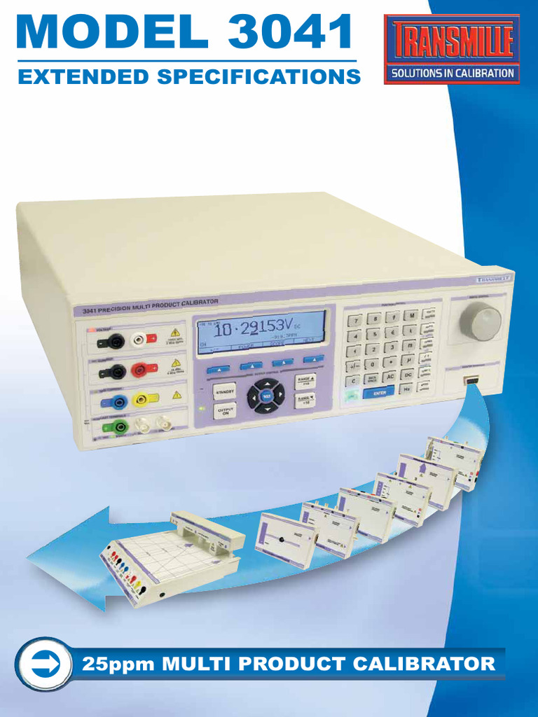 Transmille 3041A Calibrator Specs | PDF | Electrical Engineering ...