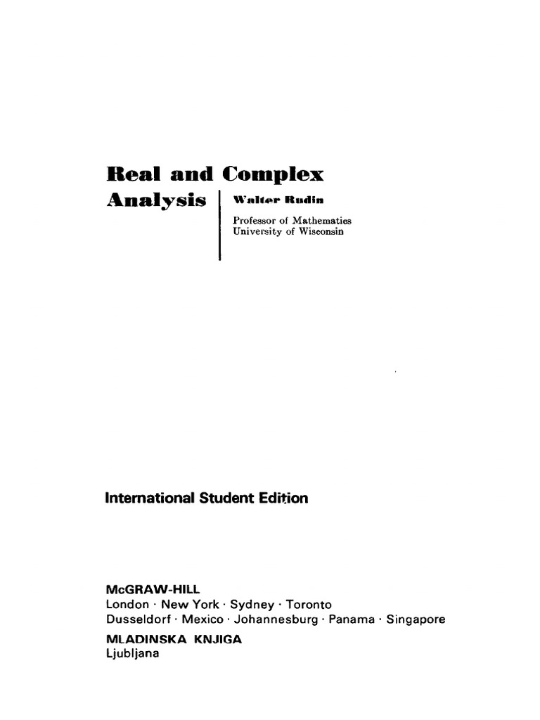 (McGraw-Hill Series in Higher Mathematics. - International Student ...