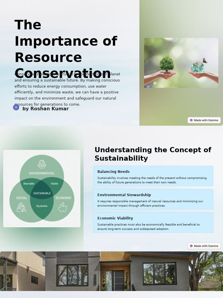 The Importance of Resource Conservation | PDF | Energy Conservation ...