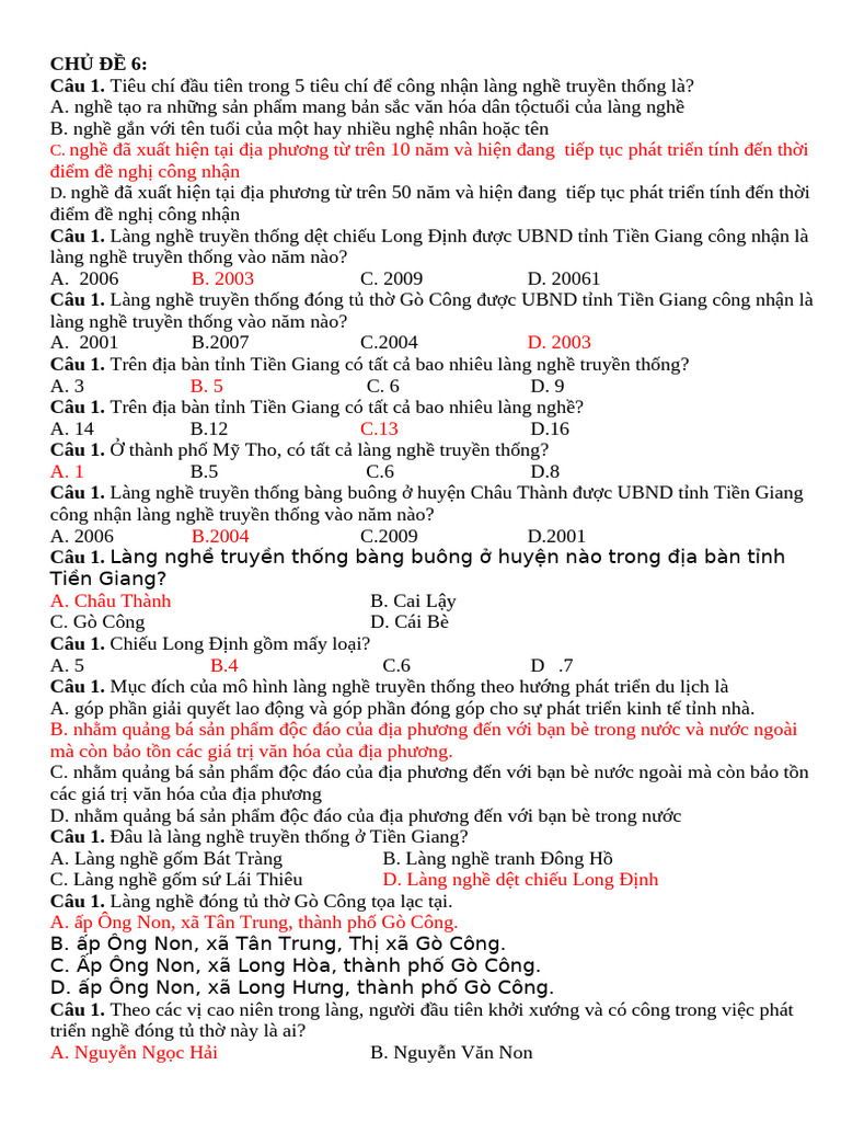 NỘI DUNG ÔN TẬP GDDP9_CD6 | PDF