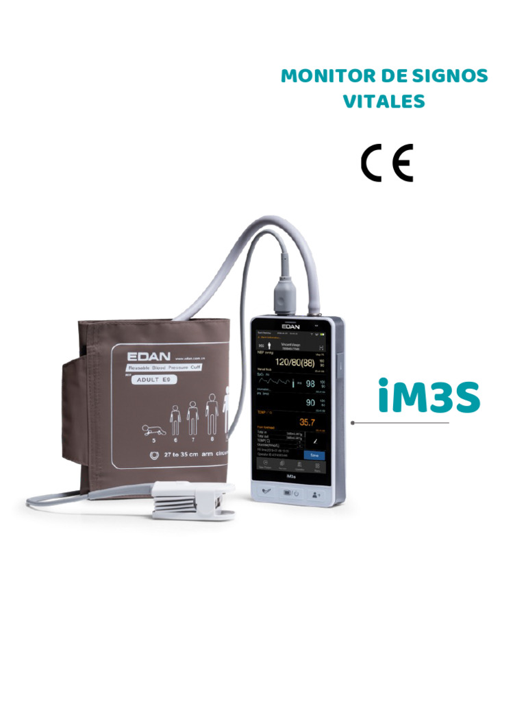 Ficha Tecnica Monitor Signos Vitales EDAN iM3S PDF | PDF | Fenómenos de transporte