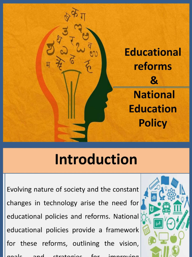 Educational Reforms and National Educational Policies | PDF