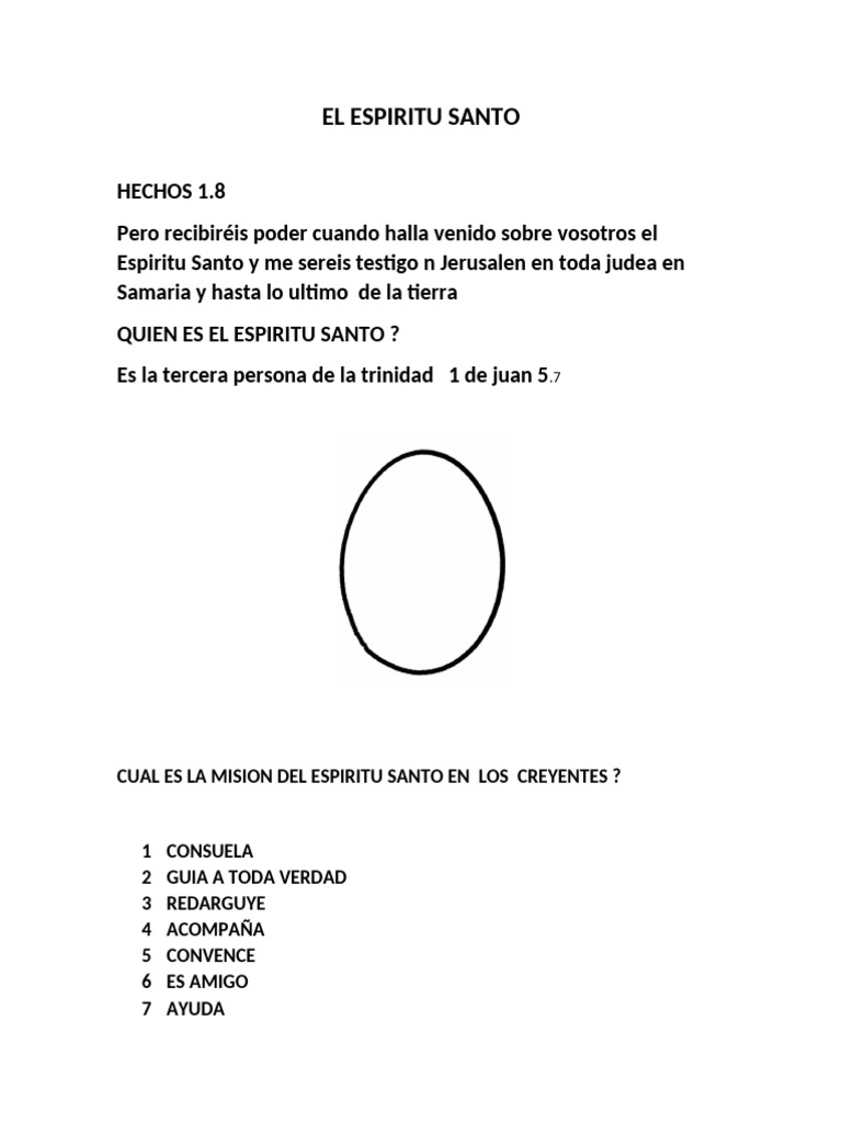 El Espiritu Santo | PDF