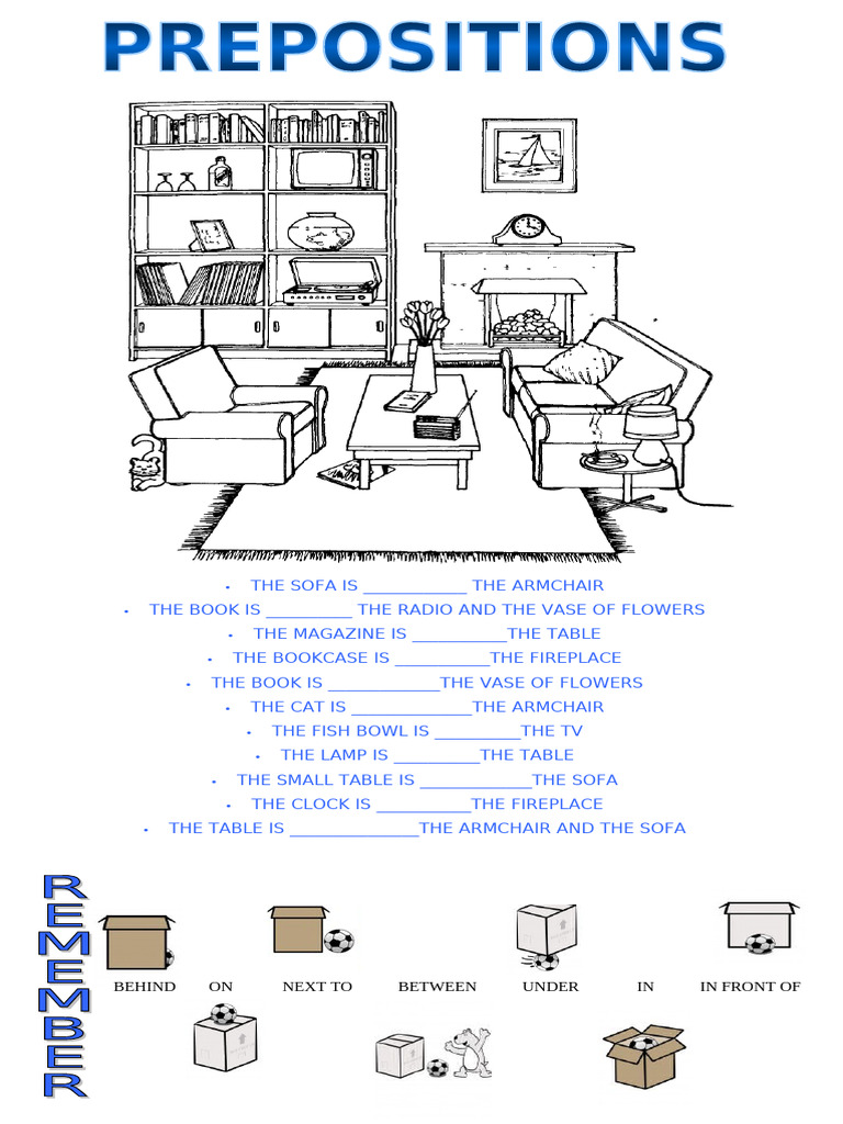 Prepositions Grammar Drills - 7511 | PDF