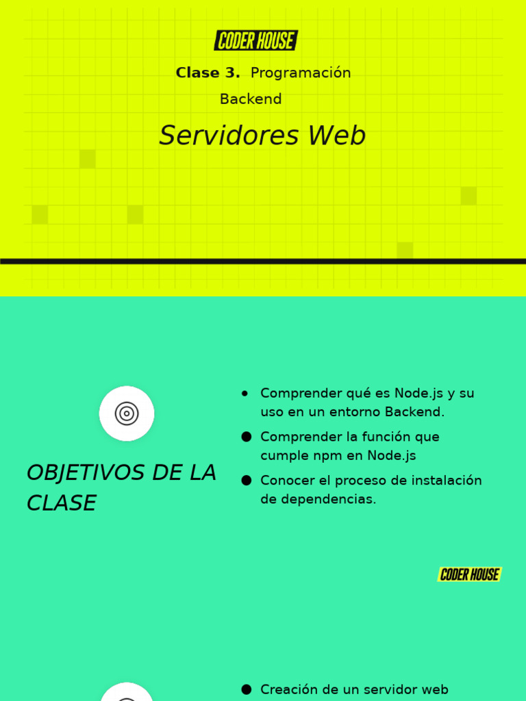 Clase 3 - Servidores Web | PDF | Script Java | Servidor web