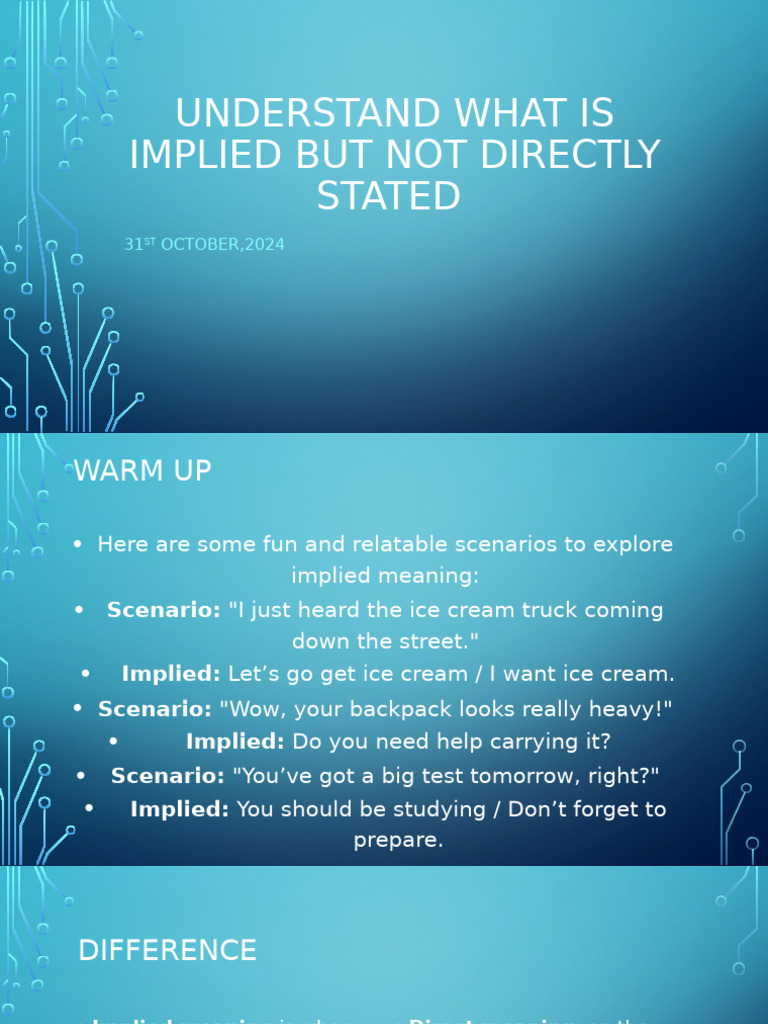 Understanding Implied Meanings | PDF