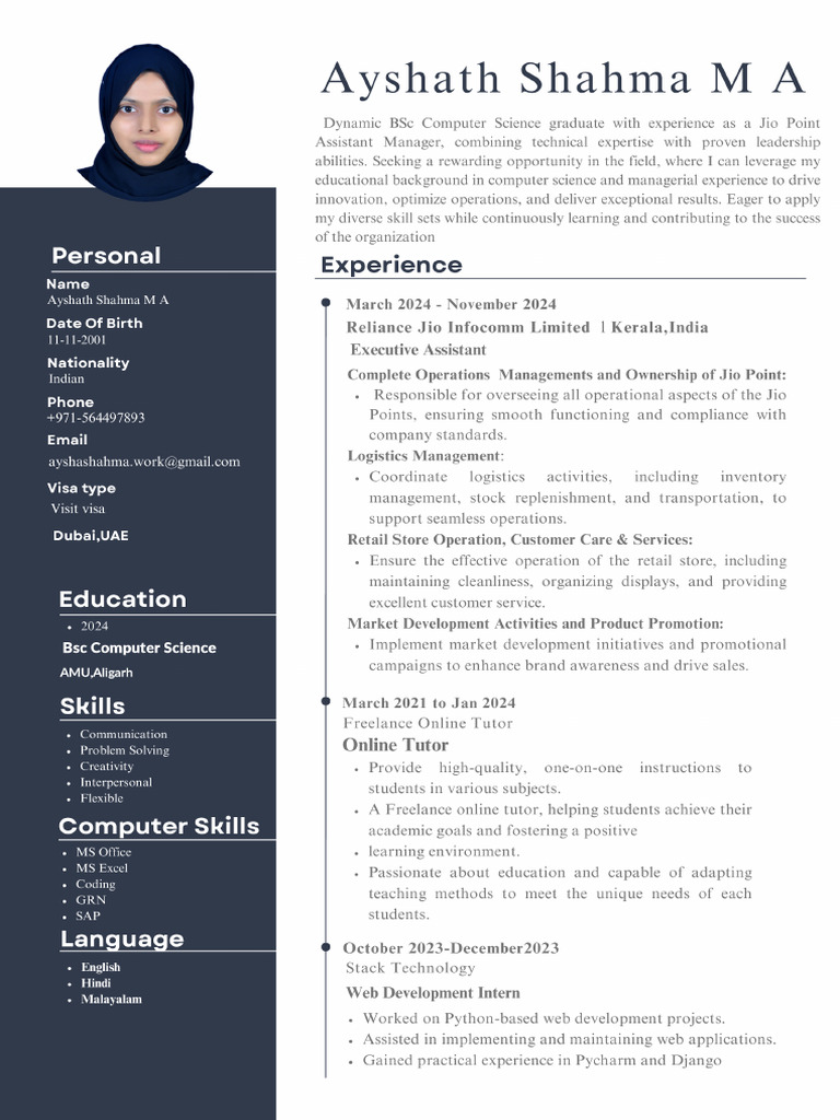 Shahma Resume | PDF