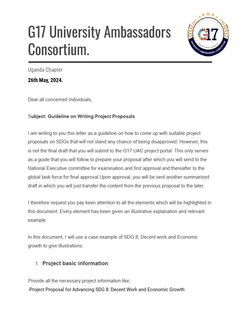 Project Proposal Guideline 1 | PDF | Unemployment | Employment
