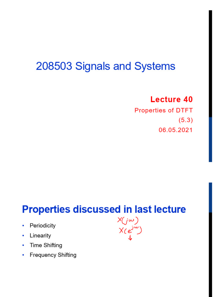 Lec40 | PDF | Fourier Analysis | Mathematics