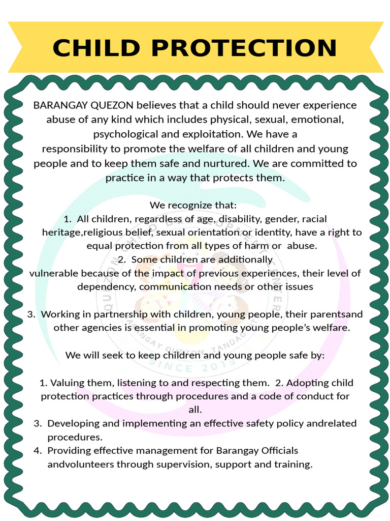 Child Protection Policy New | PDF