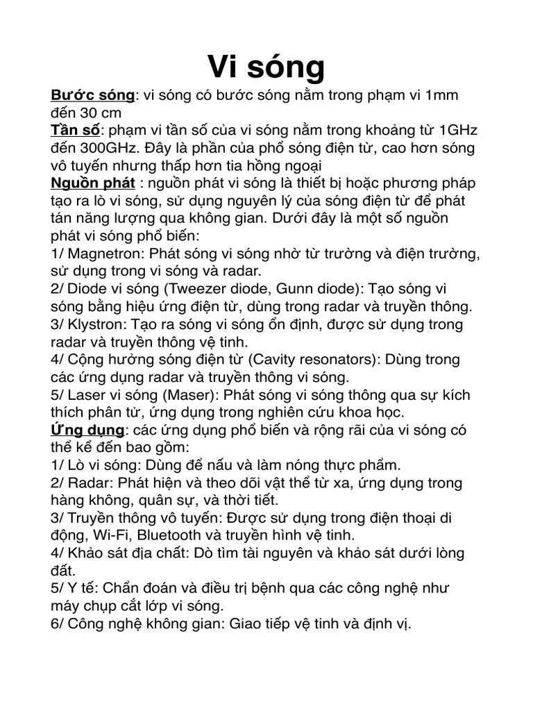 Vi Sóng | PDF