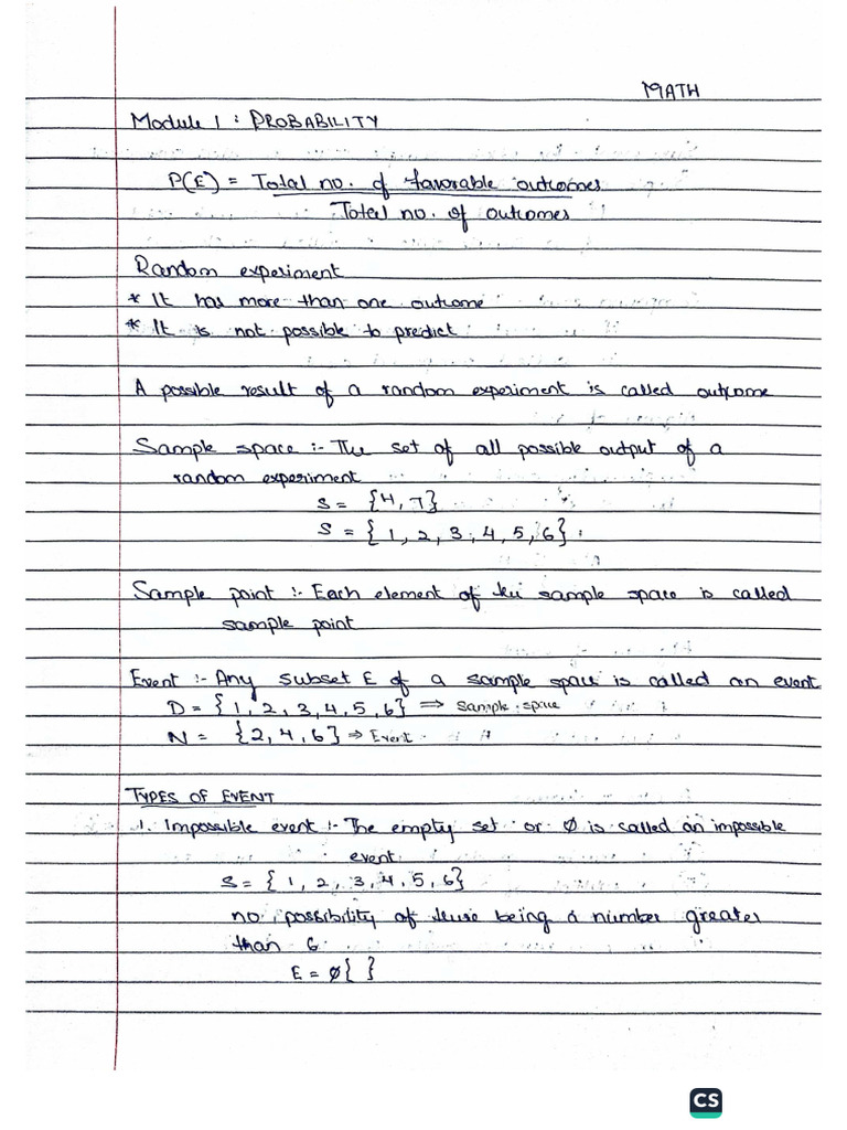 Math Notes | PDF