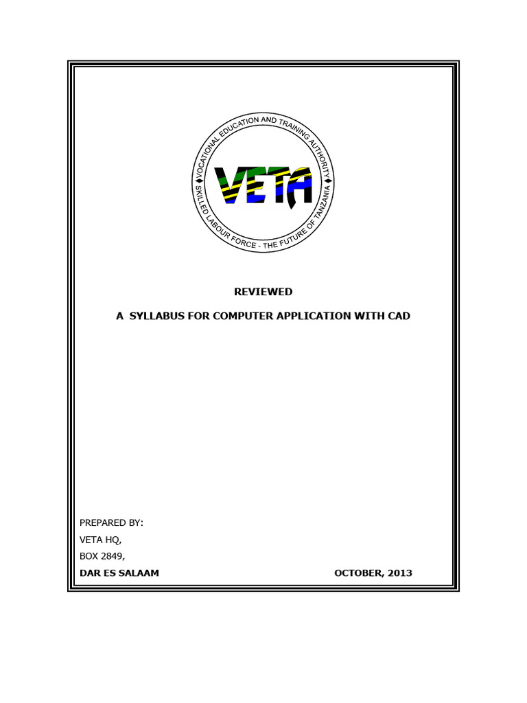 Computer Application Syllabus with CAD | PDF | Databases | Spreadsheet