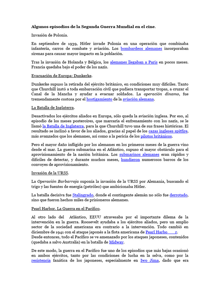 WW2 Web Quest | PDF | Segunda Guerra Mundial | Aliados de la Segunda ...