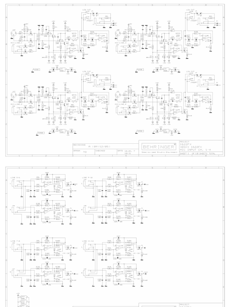 Behringer V1000 FX Module Diagram | PDF | Business | Computers