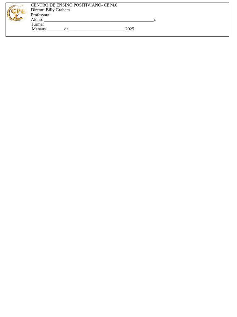 Cabeçario de Atividades | PDF