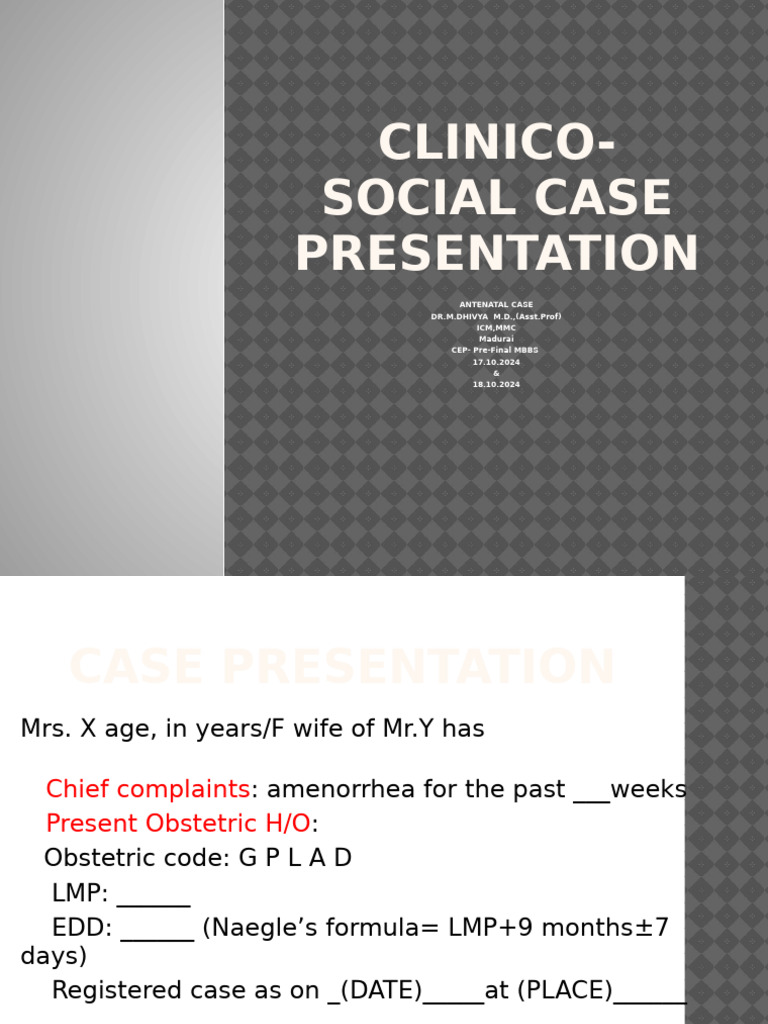 5.ANTENATAL CASE 2 | PDF | Pregnancy | Childbirth