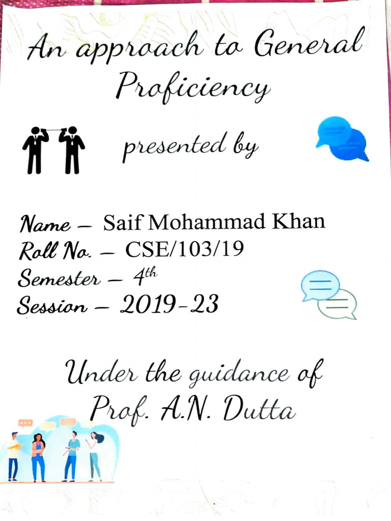 General Proficiency Sample | PDF