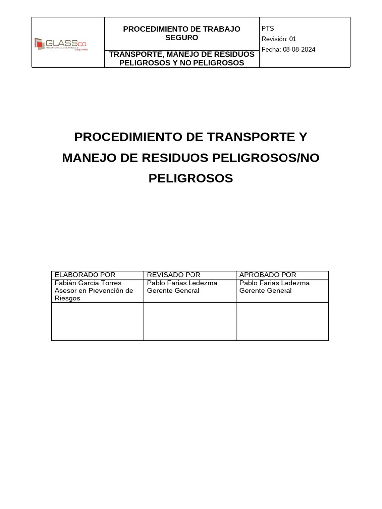 Manejo Seguro de Residuos | PDF | Residuos | Gestión de residuos