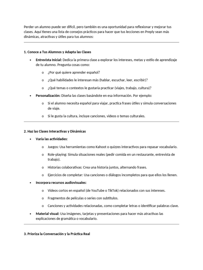 Mejora tus Clases de Español en Preply | PDF | Lengua española ...