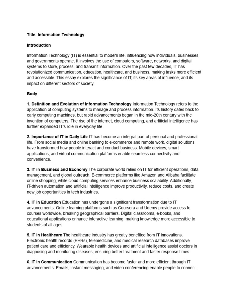 _Information Technology | PDF | Information Technology | Computer Security