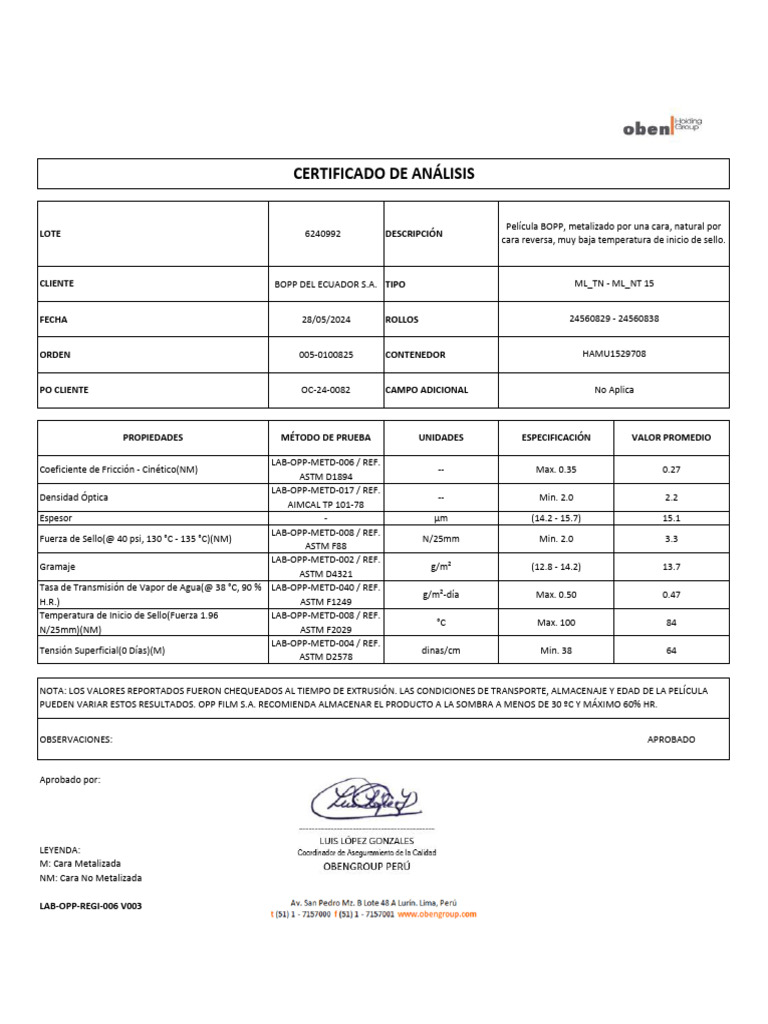 005-0100825 N1 Hamu1529708 28-5-24 ML - TN - ML - NT 15 6240992-14247 ...