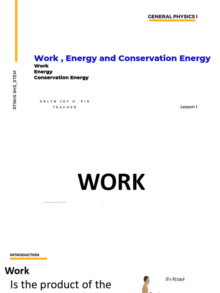 9 Work Energy and Conservation of Energy | PDF | Force | Potential Energy